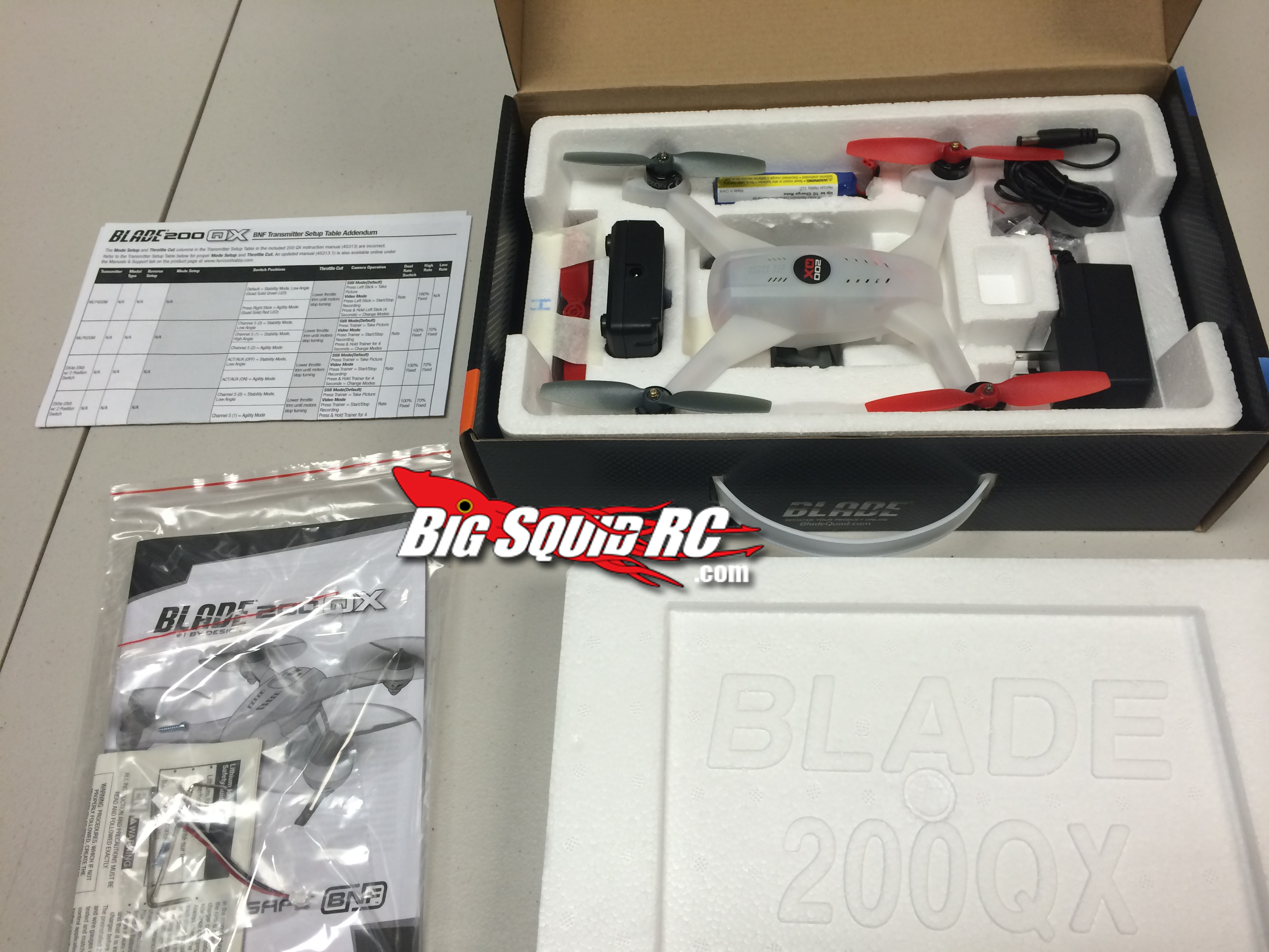 Unboxing- Blade 200QX – Brushless Mini Quadcopter « Big Squid RC – RC ...