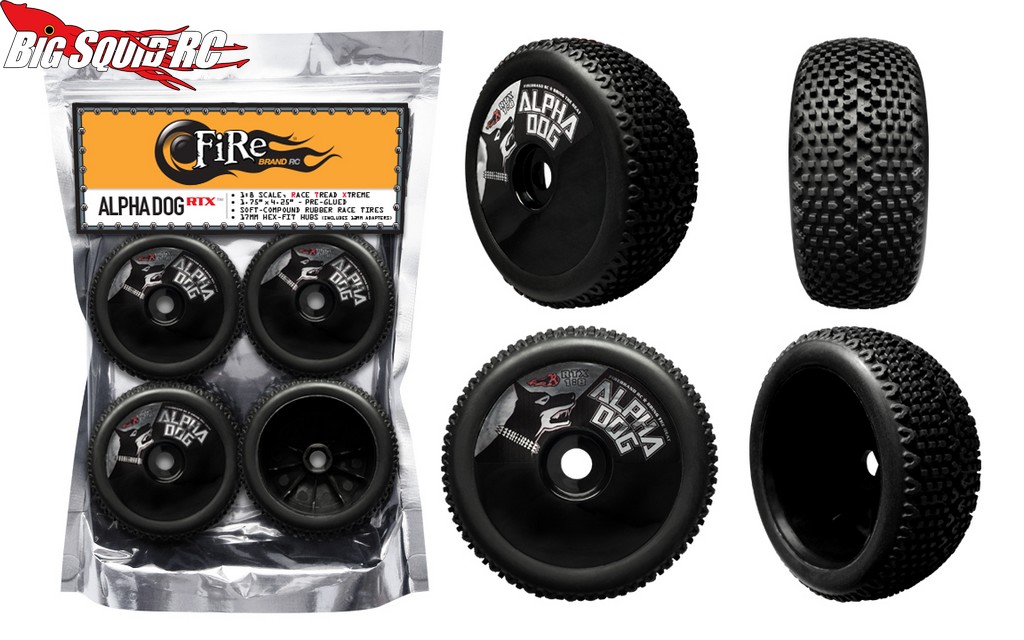 FireBrand RC AlphaDog-RTX/Omega-RTX Pre Mounted Wheels And Tires « Big ...