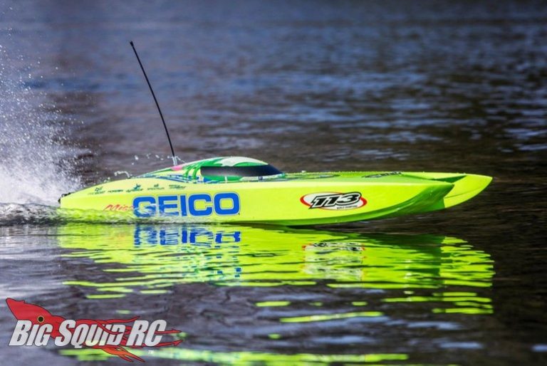Pro Boat Miss GEICO Zelos 36″ Twin Brushless Catamaran RTR « Big Squid ...