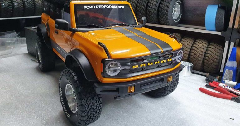 H-Tech Front and Rear Aluminum Bumpers for the Traxxas TRX-4 2021 Ford ...