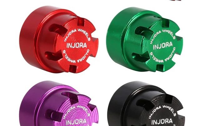 Injora M2 Wheel Nuts with Aluminum Wheel Nut Caps for the Axial SCX24 ...