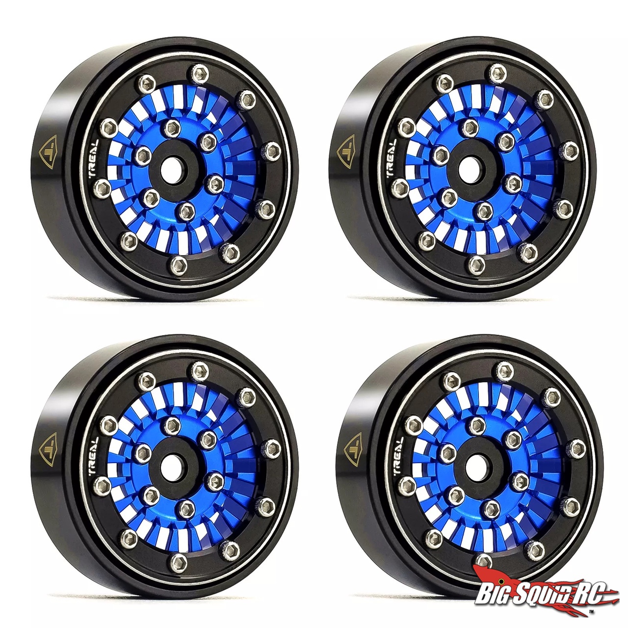 Treal Type C 1.0" Aluminum Beadlock Multi-spoke Wheels for the Axial ...
