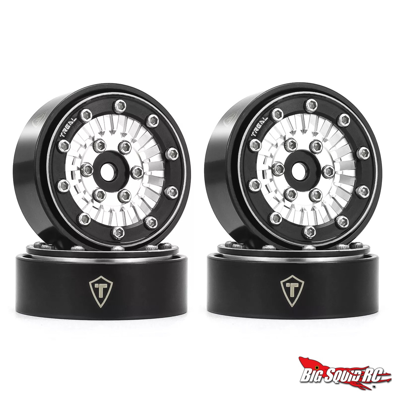 Treal Type C 1.0" Aluminum Beadlock Multi-spoke Wheels for the Axial ...
