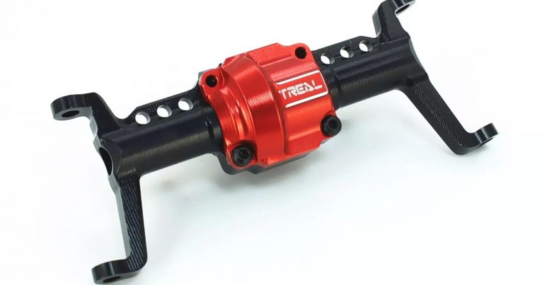 Treal Front and Rear Aluminum Portal Axle Housings for the FMS FCX24 ...