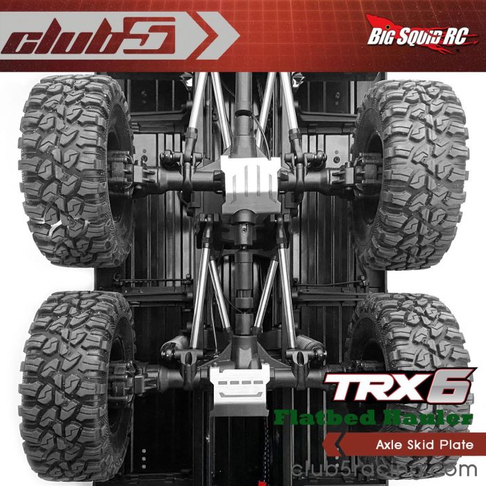 Club 5 Racing Axle Skid Plates for the Traxxas TRX6 Ultimate R/C Hauler ...