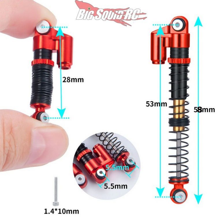 Powerhobby 1/24 58mm Aluminum Long Travel Shocks for the SCX24 « Big ...