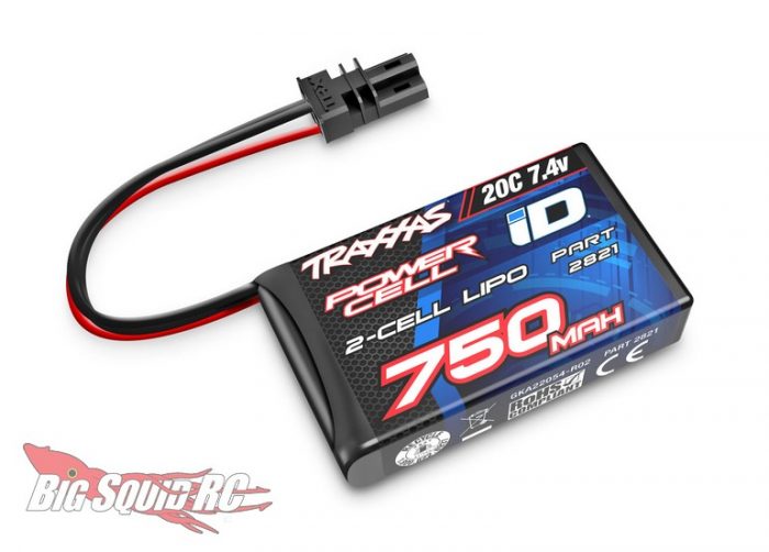 Traxxas 750mAh 7.4V 2-Cell 20C LiPo Battery for the TRX-4M « Big Squid ...