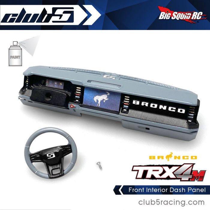 Club 5 Racing Front Interior Dash Panel for the TRX-4M Bronco « Big ...