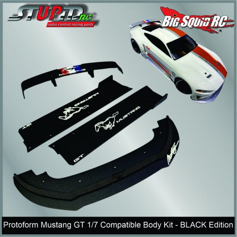 StupidRC Black Aluminum Body Kit for the 1/7 PROTOform Mustang GT « Big ...