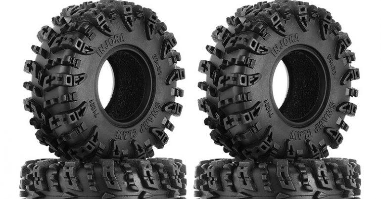 Injora Swamp Claw 1.0" M/T Tires for 1/24 & 1/18-scale Crawlers « Big ...
