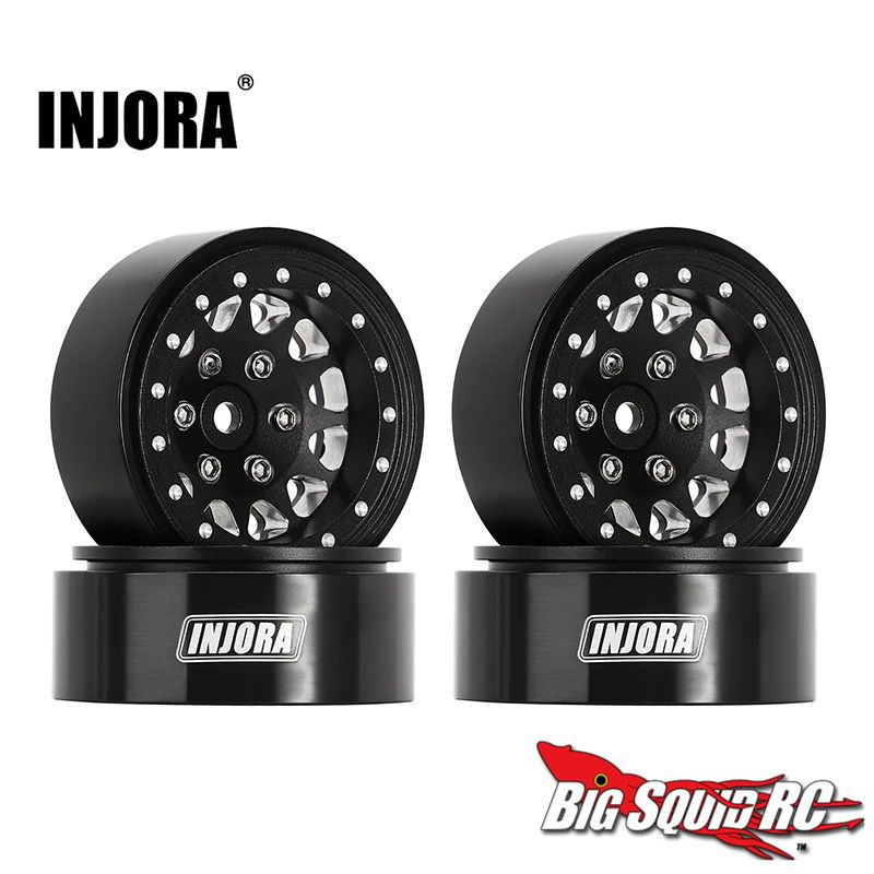 Injora 1.3" Aluminum Beadlock Wheels for 1/24 and 1/18 R/C Crawlers ...