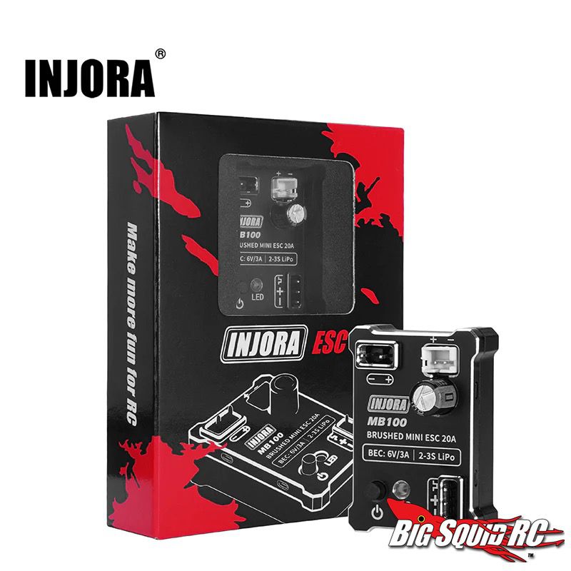 Injora MB100 Brushed Mini 20A ESC for 1/24 & 1/18 Crawlers « Big Squid ...