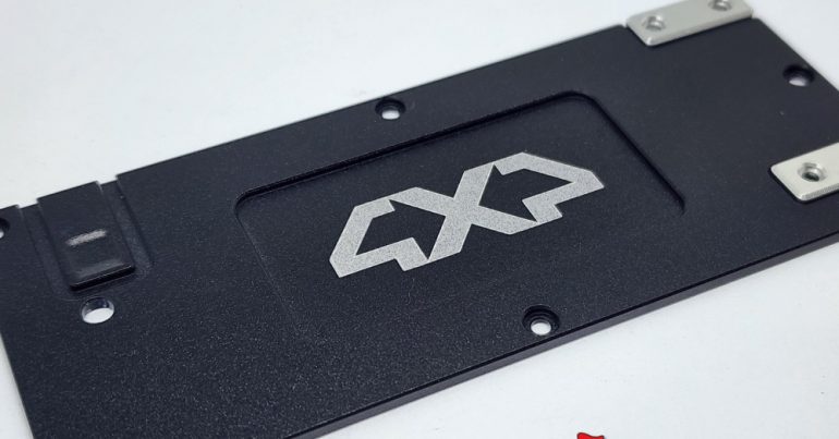 H-Tech Custom Products Metal Tailgate Plate for the SCX10 III Jeep CJ-7 ...