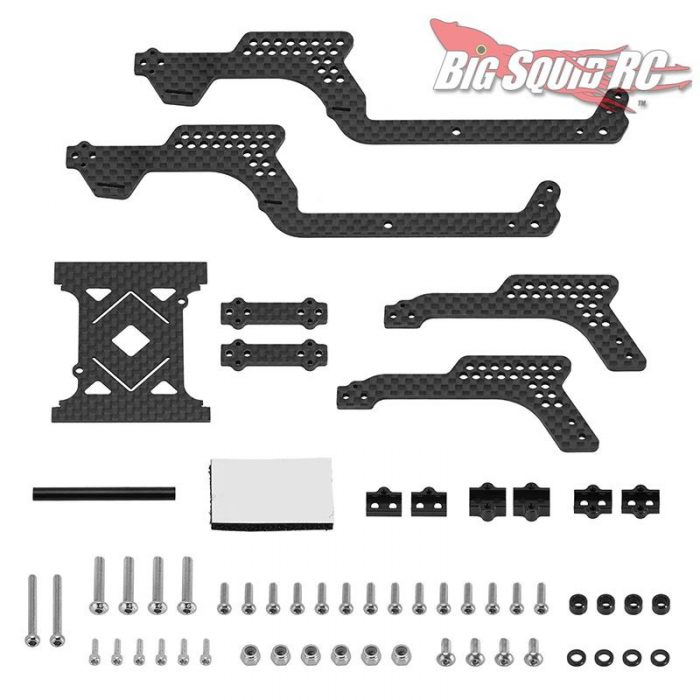 Injora Universal LCG Carbon Fiber Chassis Frame Kit (Lay-down Servo ...