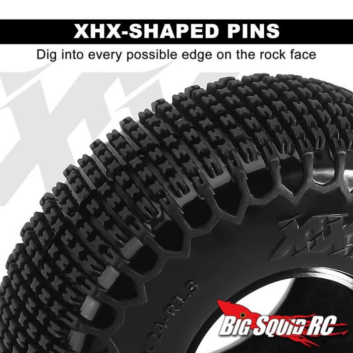 Injora XHX Pin 1.3" Tires for 1/24 & 1/18-scale Crawlers « Big Squid RC ...