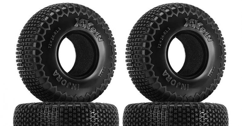 Injora XHX Pin 1.3" Tires for 1/24 & 1/18-scale Crawlers « Big Squid RC ...