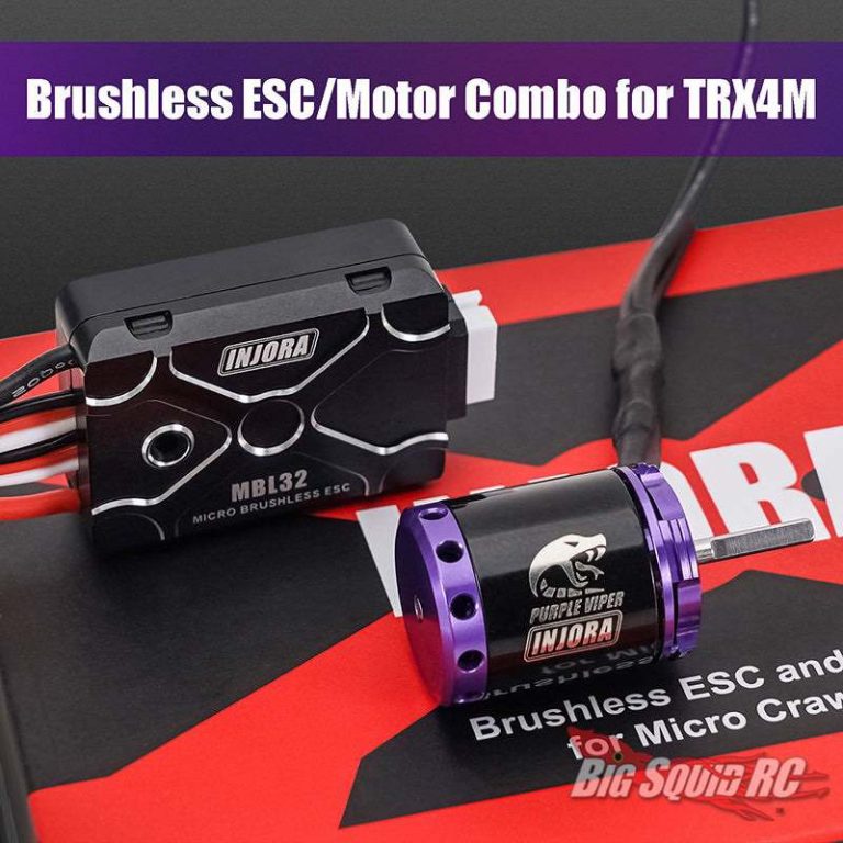 Injora Micro Brushless Purple Viper Motor and MBL32 ESC Combo for the ...