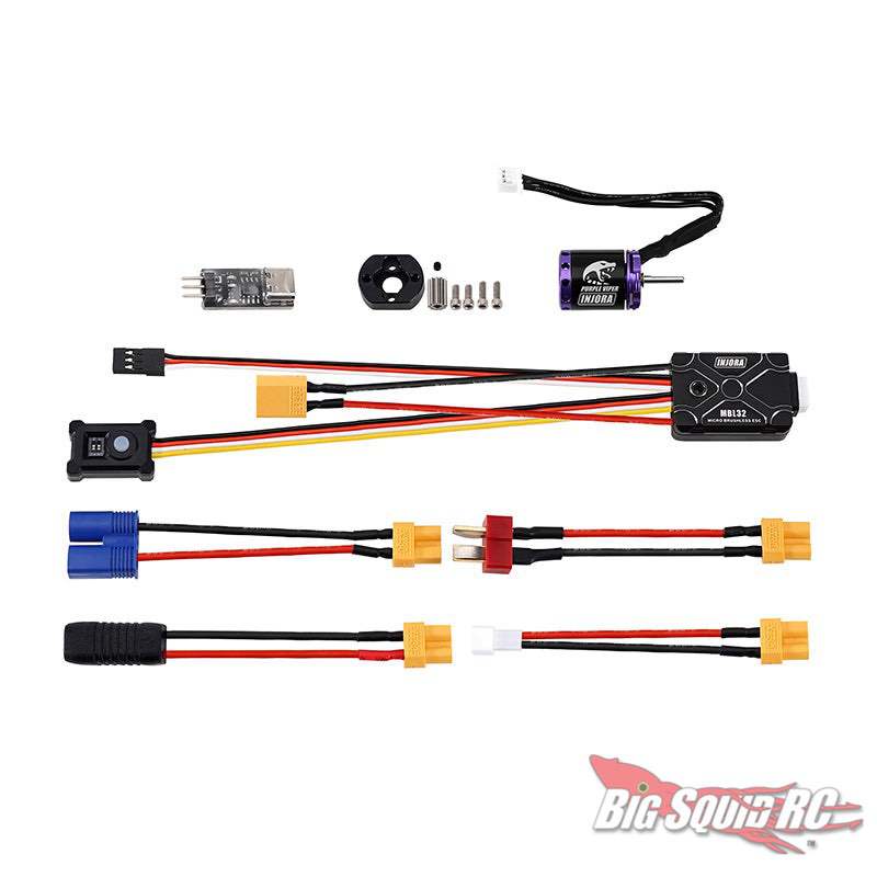 Injora Micro Brushless Purple Viper Motor and MBL32 ESC Combo for the ...