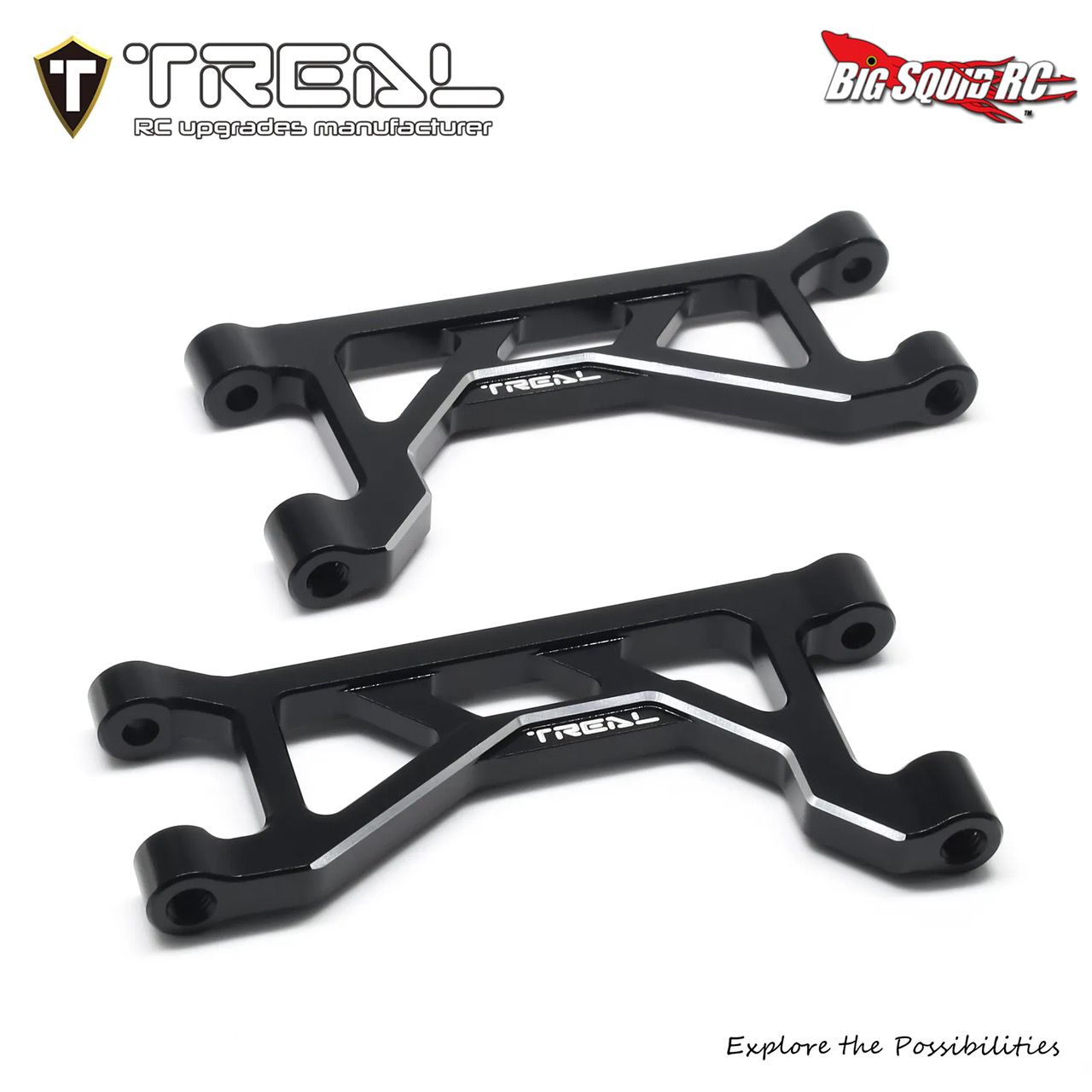 Treal Aluminum Front and Rear Upper Arms for the Traxxas Maxx and Maxx ...