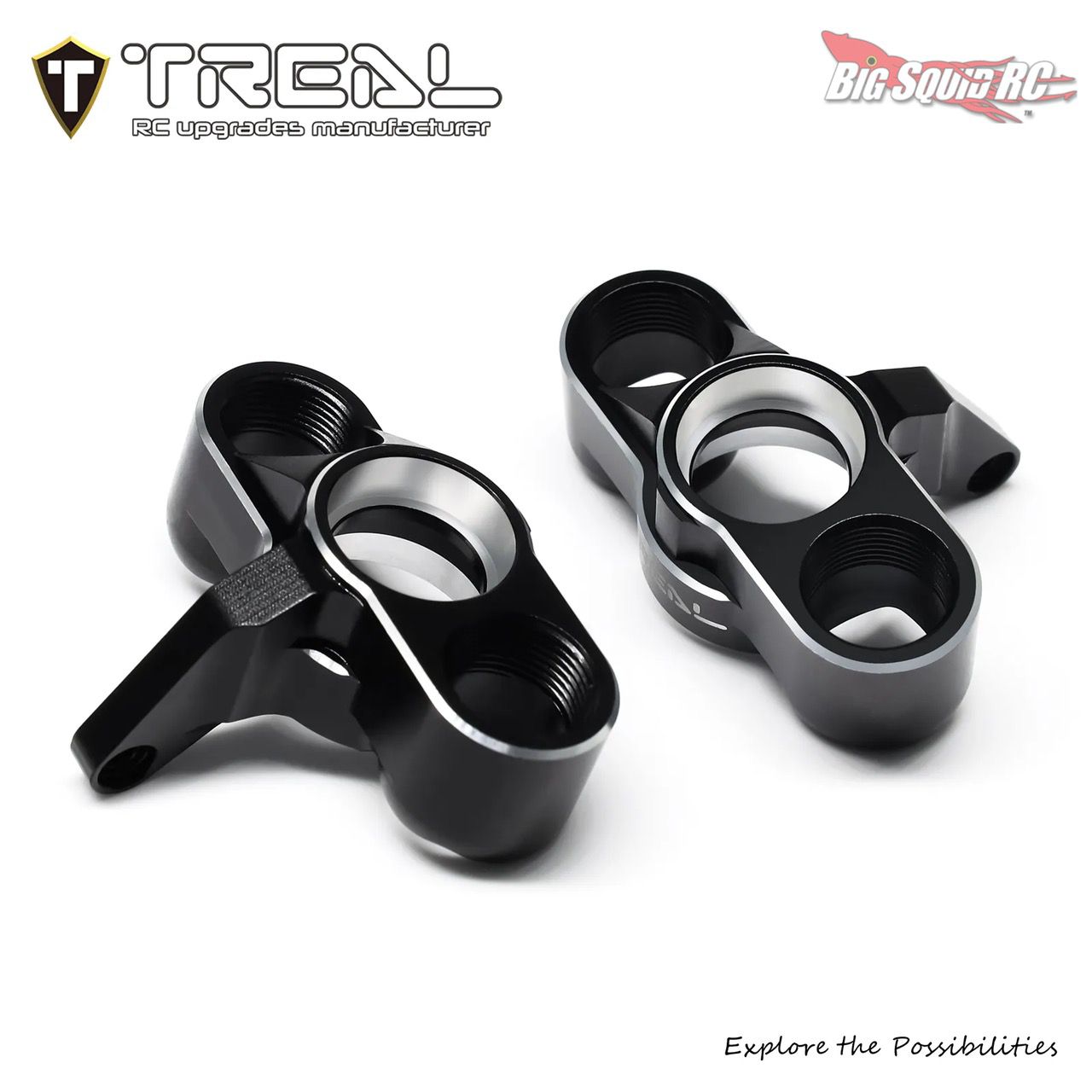 Treal Aluminum Front Steering Knuckles for select ARRMA 1/7 and 1/8 ...