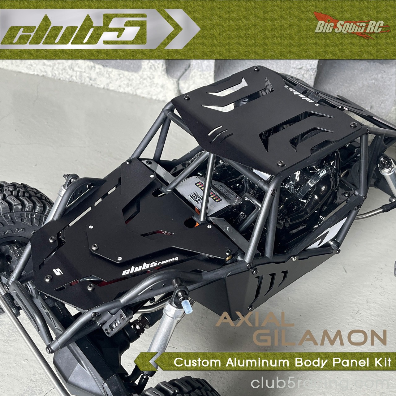 Club 5 Racing Custom Aluminum Body Panel Kit for the Axial AXP8 Gilamon ...