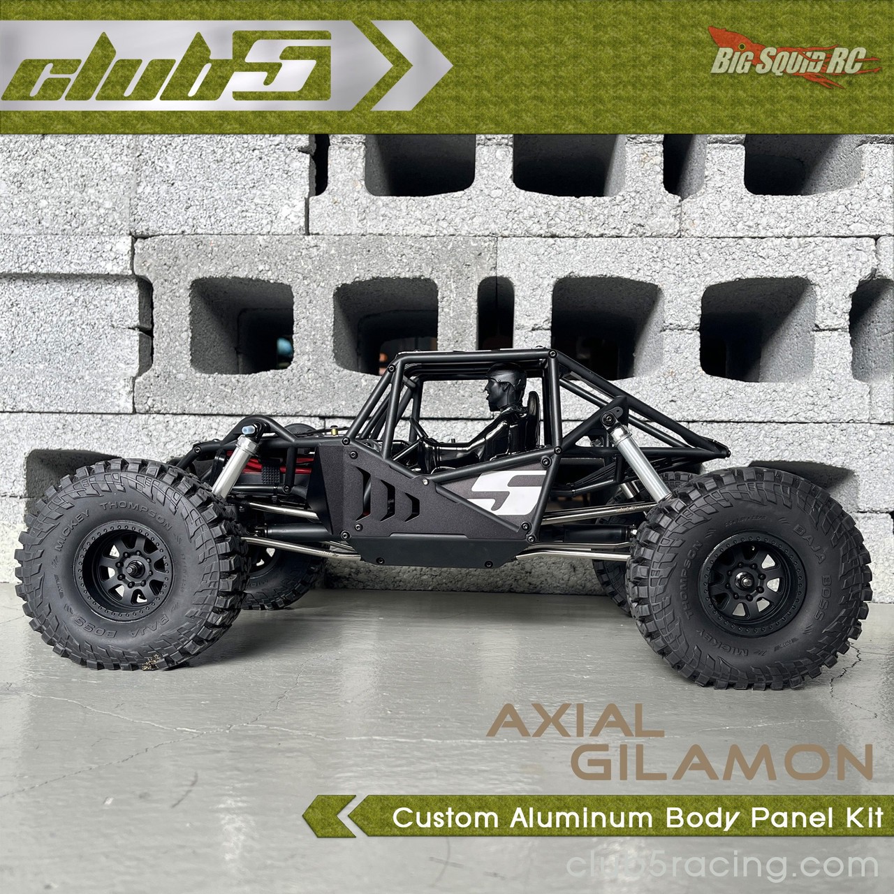 Club 5 Racing Custom Aluminum Body Panel Kit for the Axial AXP8 Gilamon ...