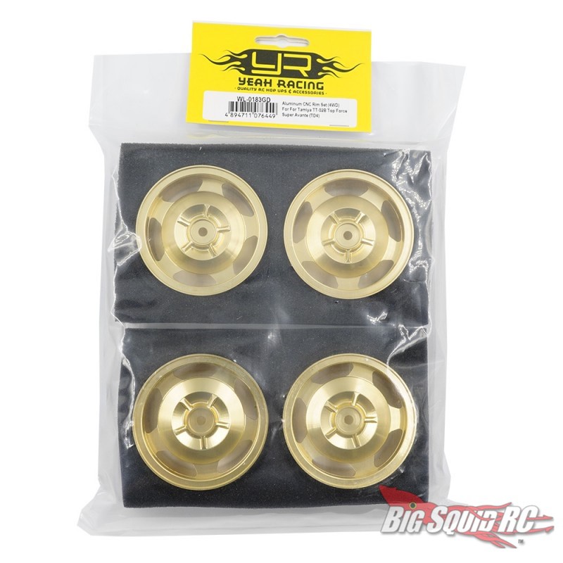 Yeah Racing Aluminum Wheel Sets for the Tamiya TT-02B, Top Force, and ...